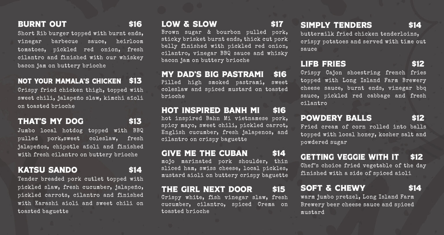 Food Truck Menu - Rollin Ghost